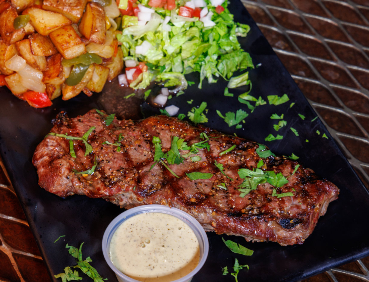 NEW YORK STRIP STEAK – MAIN COURSE – THE STEEL MILL Bar & Kitchen ...